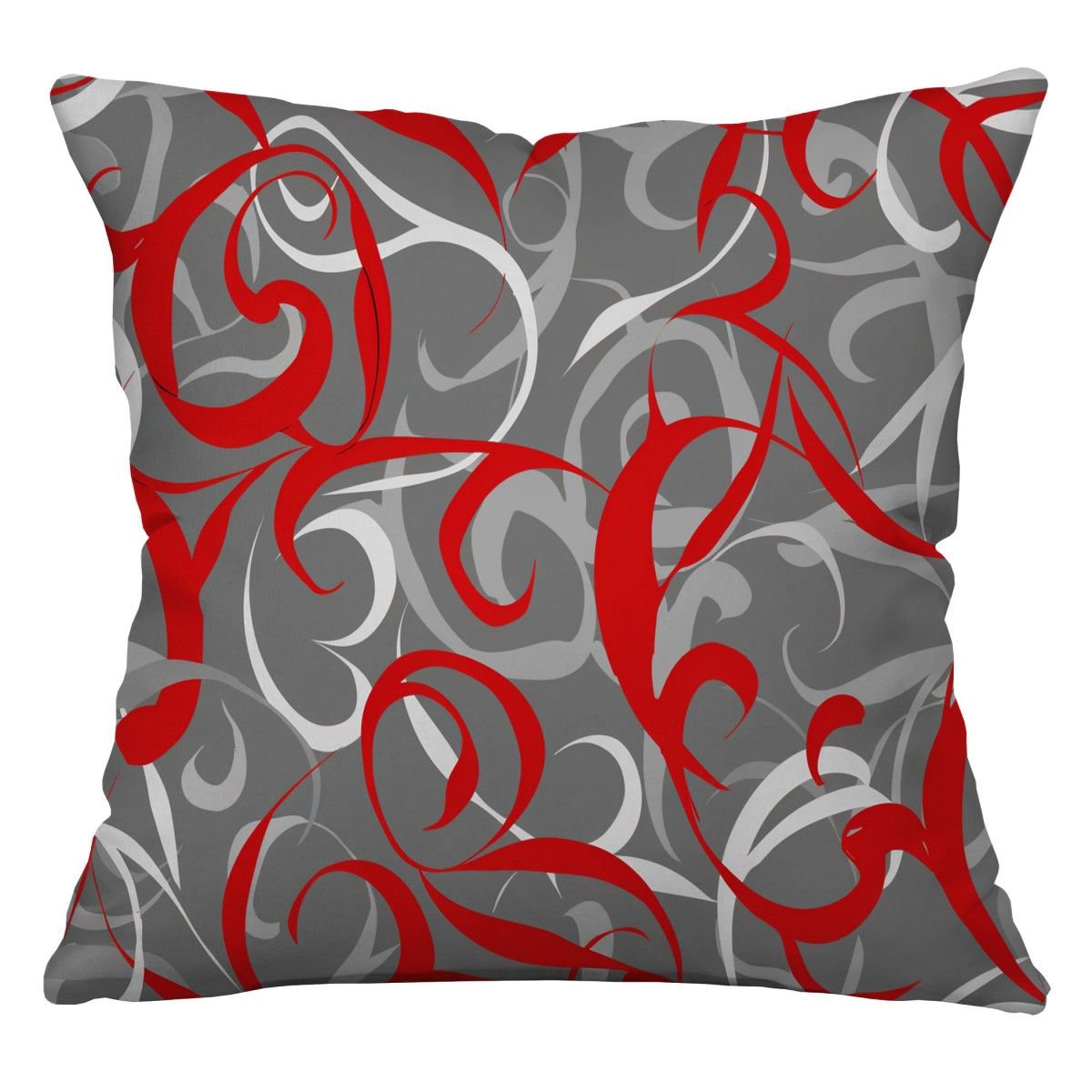 VisionDecor Abstract curls Pillow, Pattern Twill Pillows | Wayfair