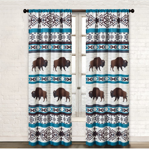 Millwood Pines Buffalo Ranch Southwestern Country Boho Style 84 ...