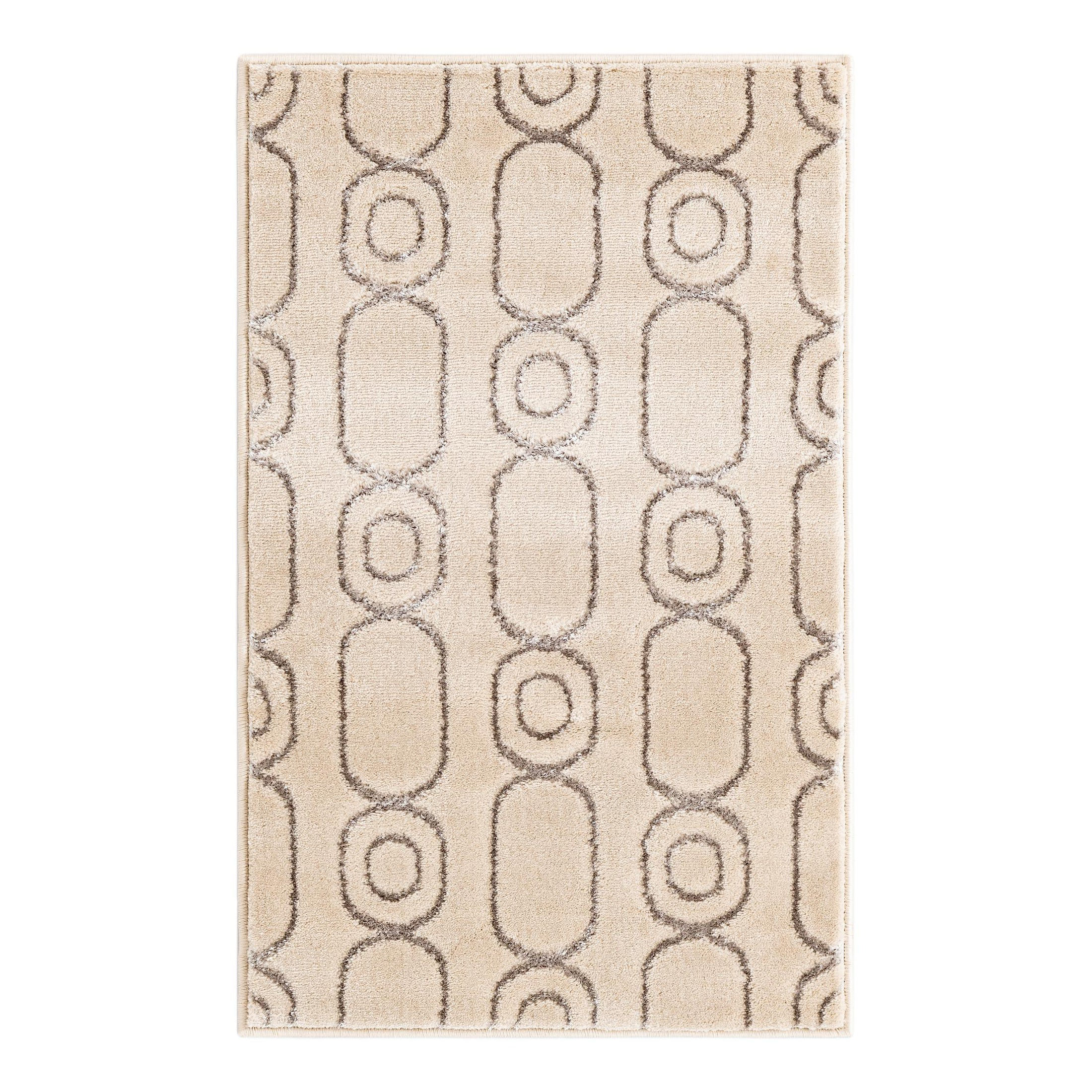 Latitude Run® Column Nikica Rug White and Silver | Wayfair