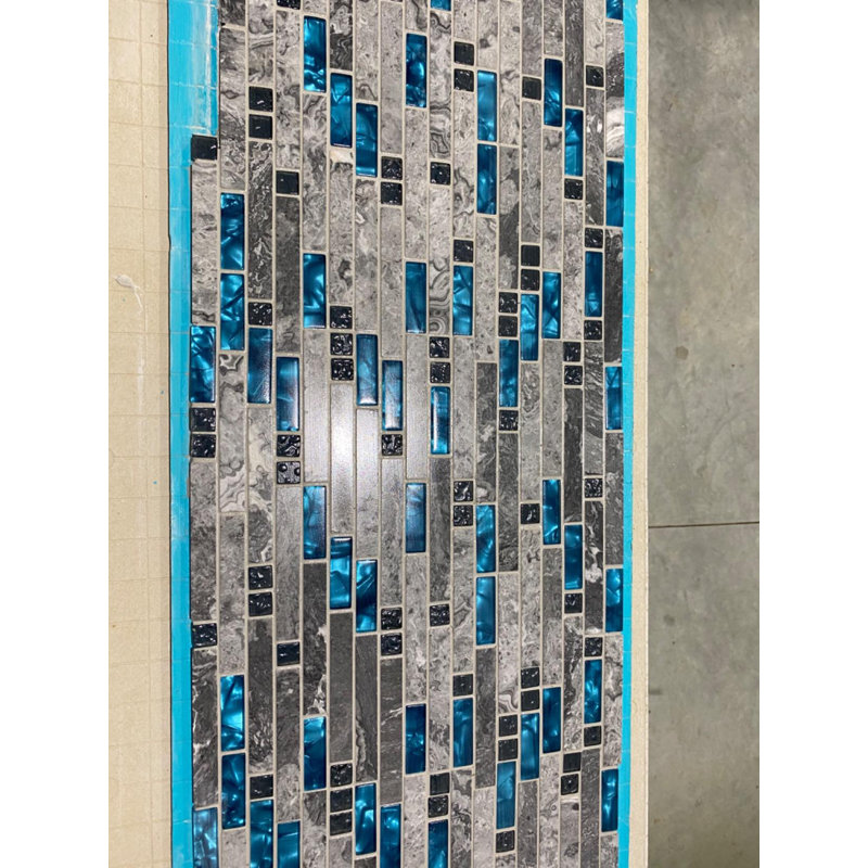 Umedas 11.8'' Glass Decorative Tile Insert | Wayfair