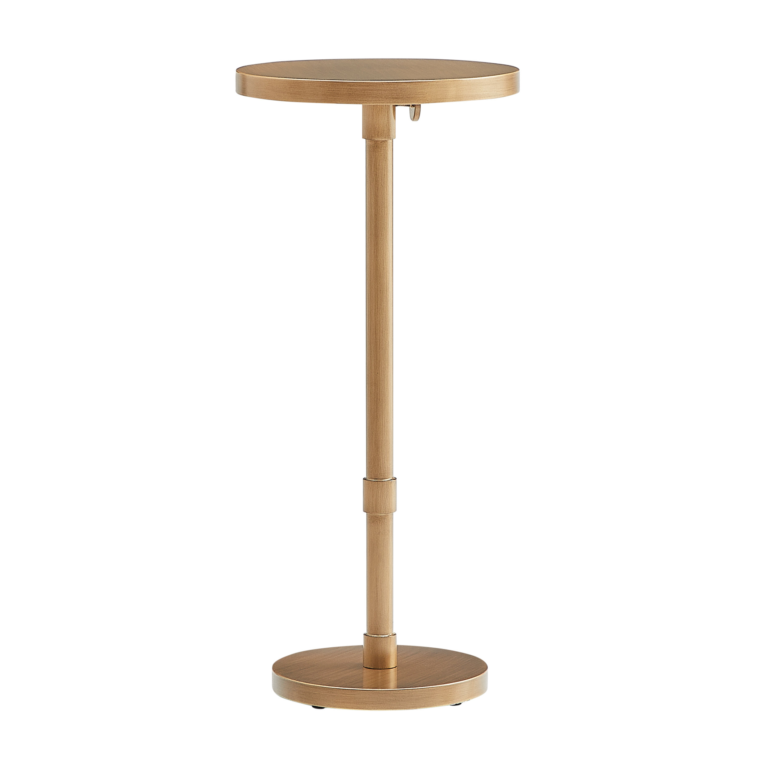 Mercer41 Meraux Antique Brass Adjustable Height Accent Table & Reviews | Wayfair