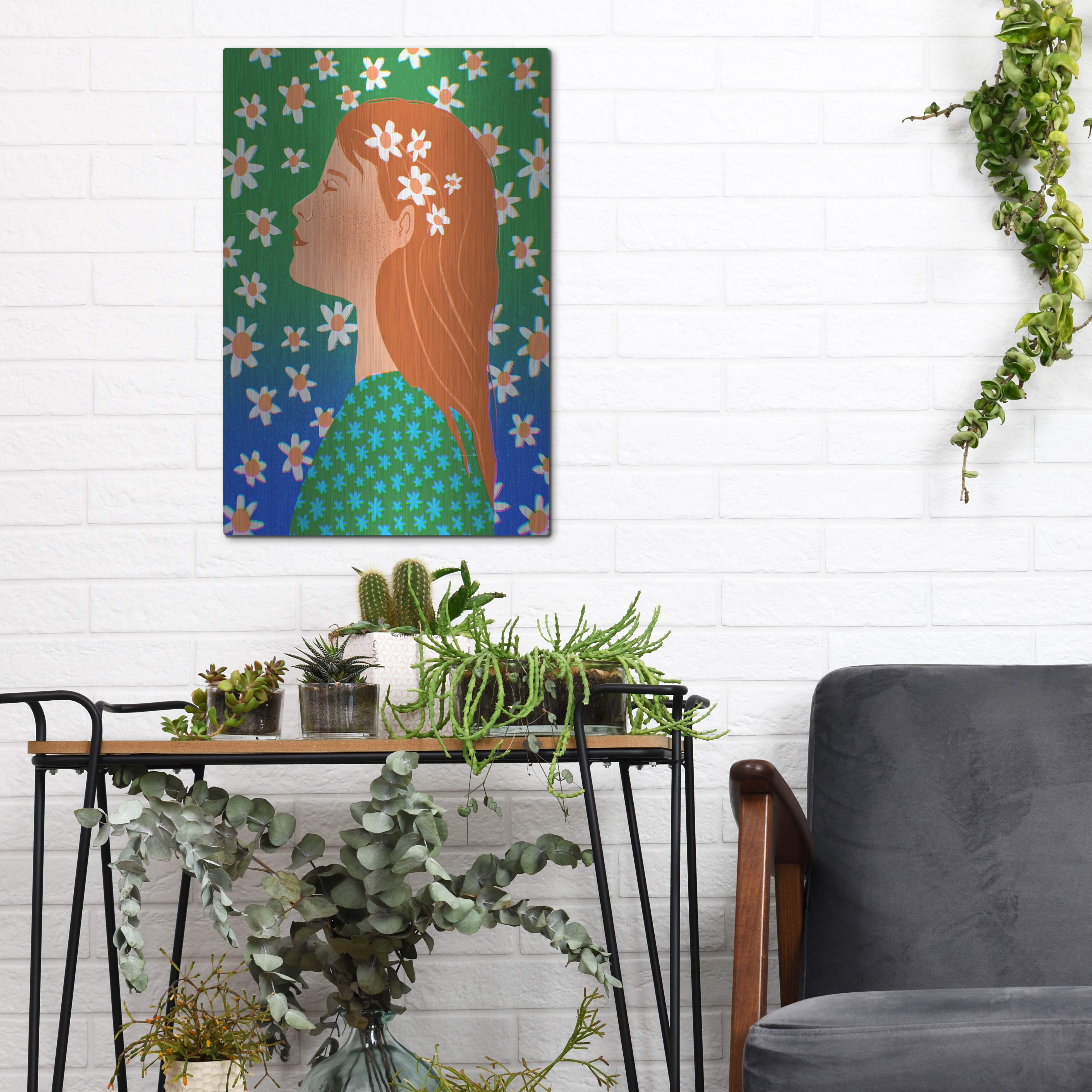 Winston Porter Daisy Daydream' by Rachel Hallquist Metal Wall Art | Wayfair