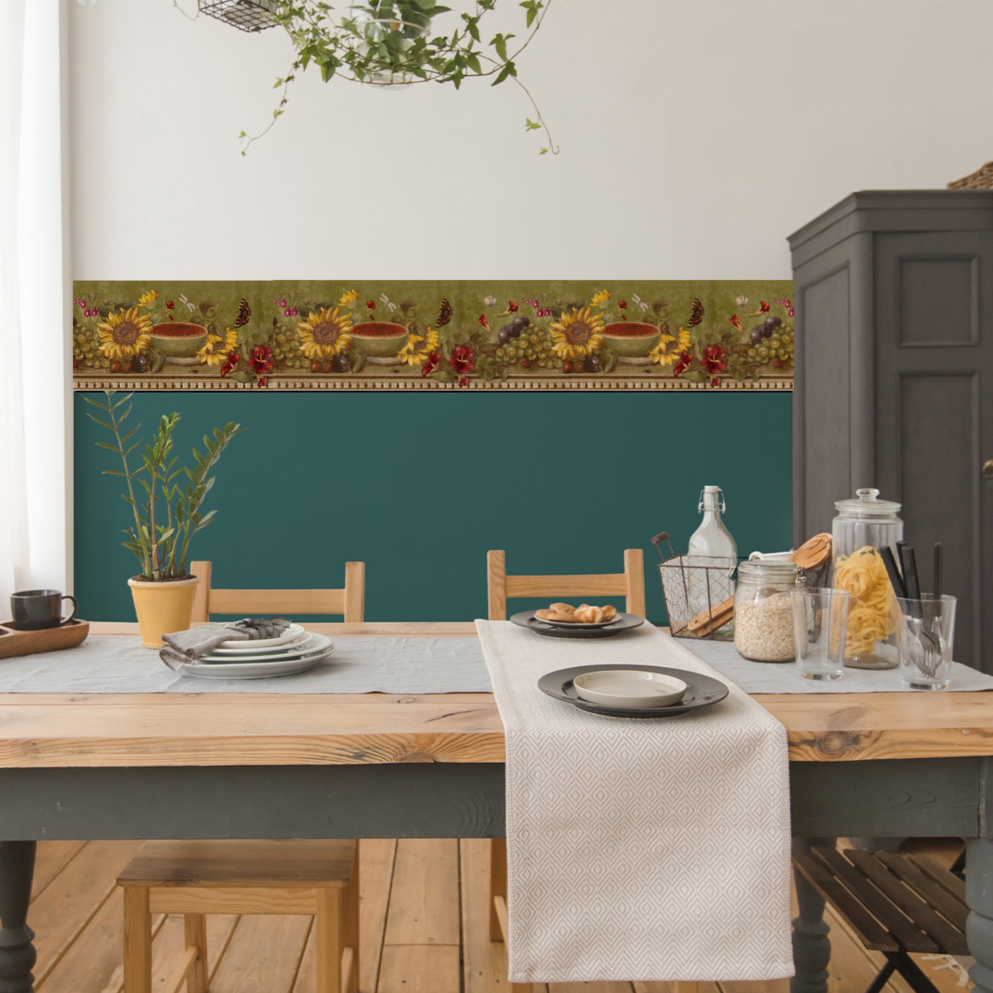 August Grove® Cortlan Floral Border | Wayfair