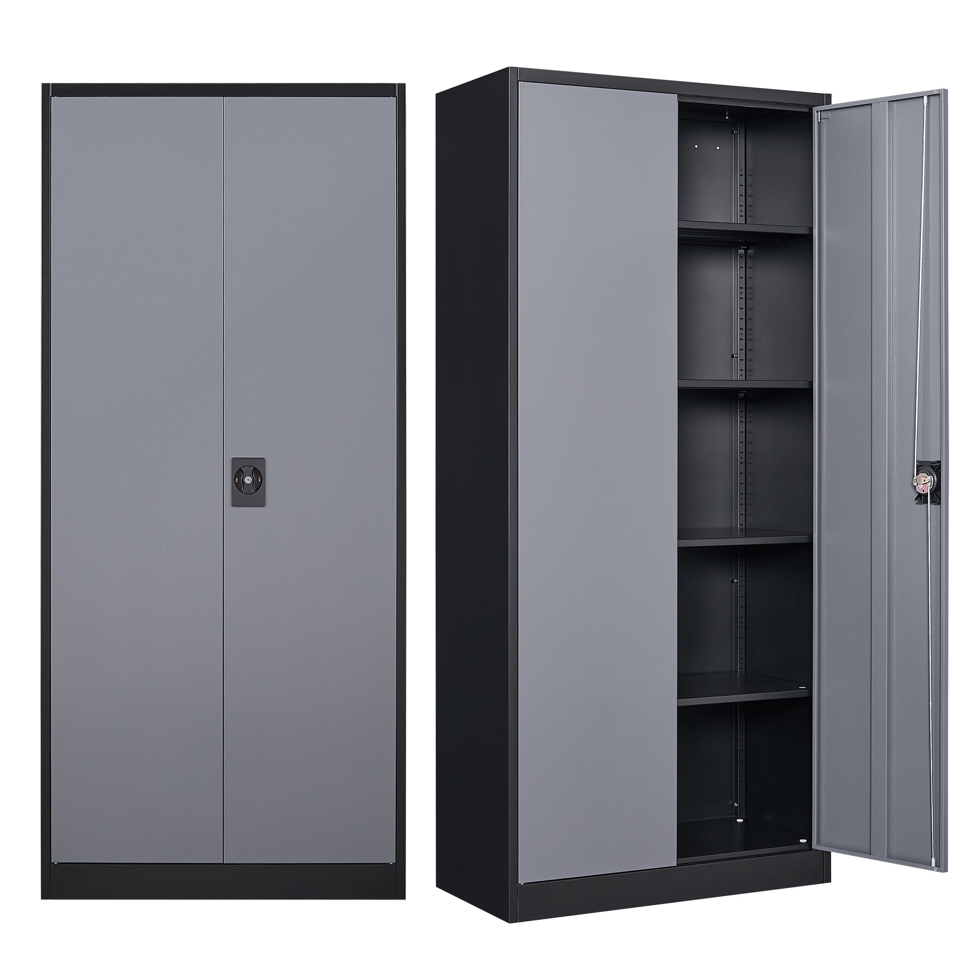 WFX Utility™ Reposa 70.87" H x 31.5" W x 15.7" D Metal Storage Cabinet ...