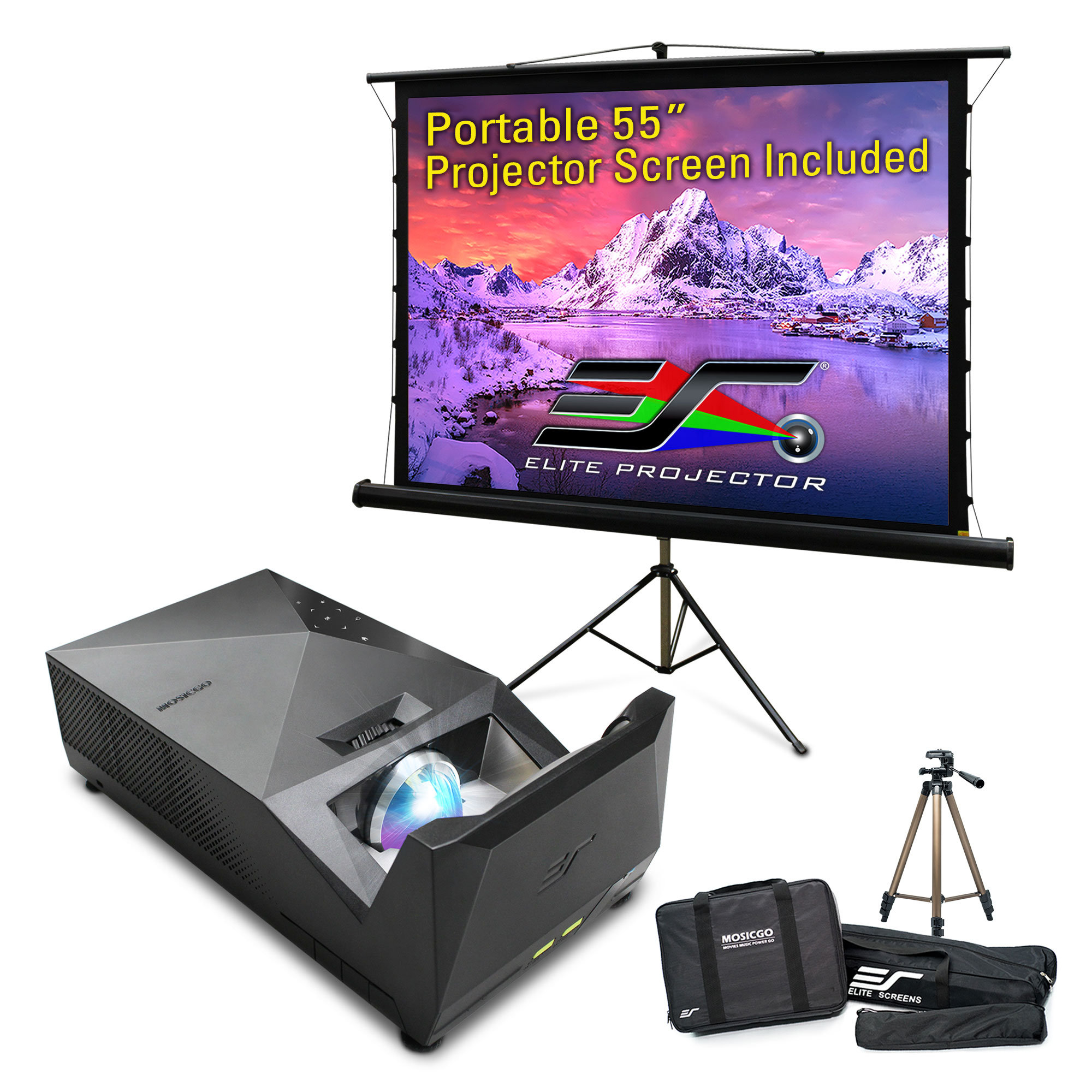 EliteProjector Home Theater Projector 1500 Lumens Portable Projector ...