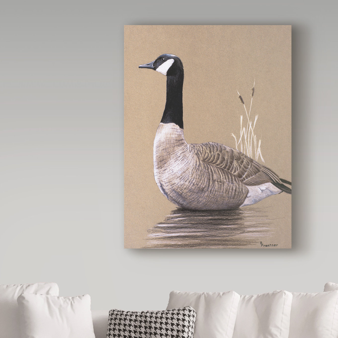 Red Barrel Studio® Armstrong 'Lone Goose' Graphic Art Print on Wrapped ...
