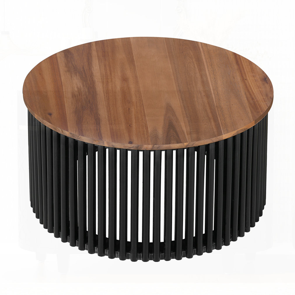 George Oliver Rustic Retro Wood Coffee Table | Wayfair