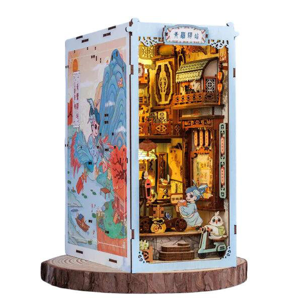 Wizardi Book Nook Wizardi Miniature - Azure Phoenix Lodge Roombox Kit ...