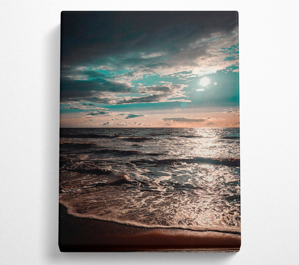 House of Hampton Teal Sunset Sea | Wayfair.co.uk