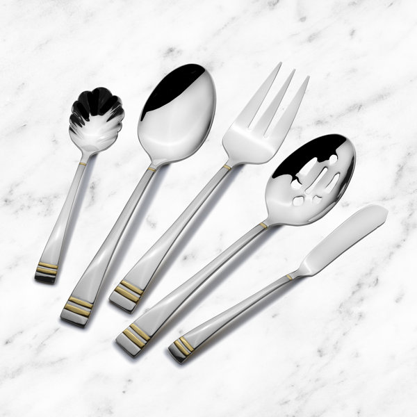 Everly Quinn St, James Continental 24 karat Gold Accent, 45pc 18/10 ...