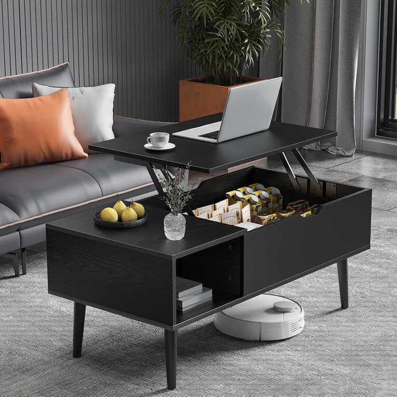 George Oliver Simple style lift coffee table wooden restaurant center ...