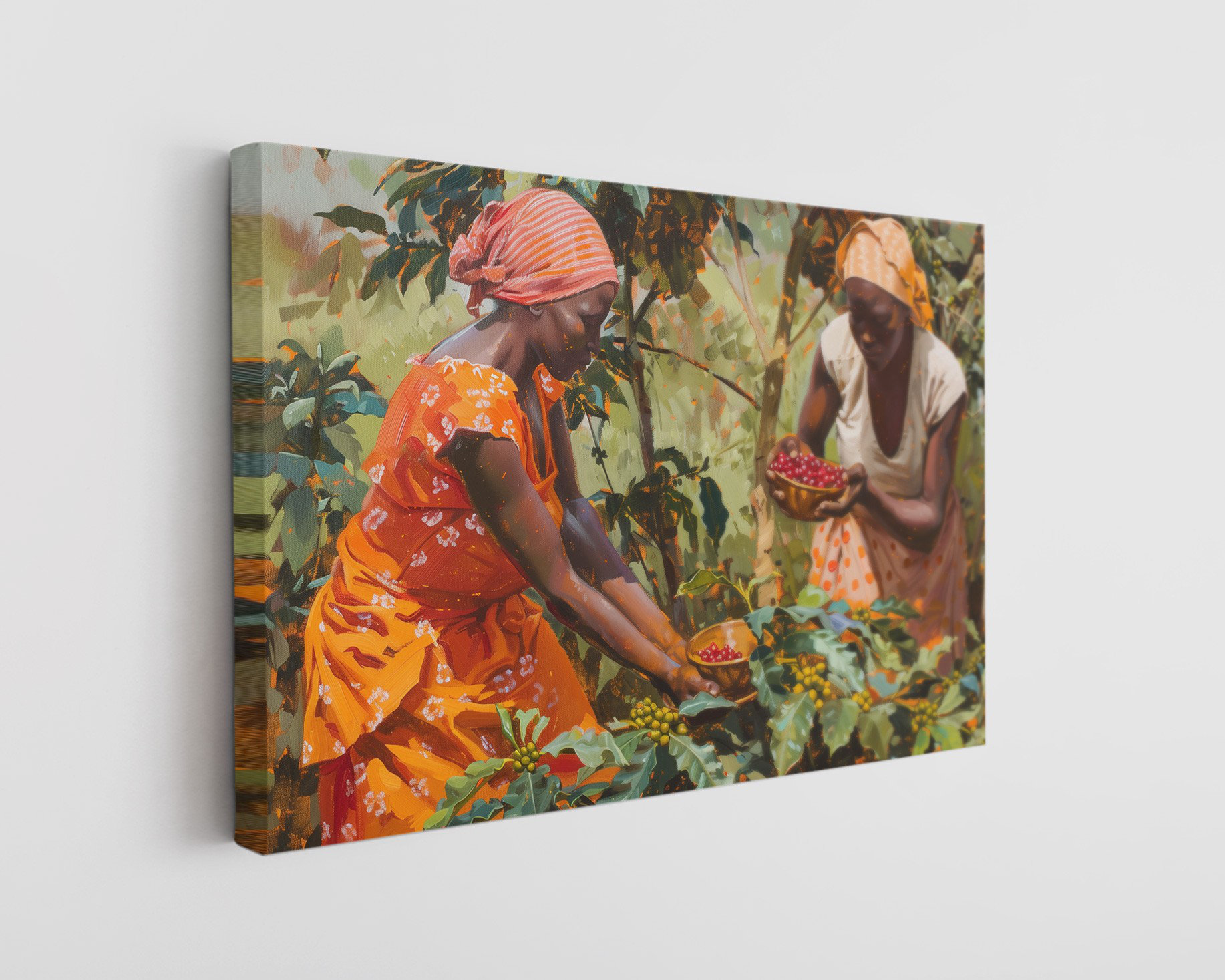 Lark Manor™ Oil Painting of Kenyan Women Canvas Print | Wayfair