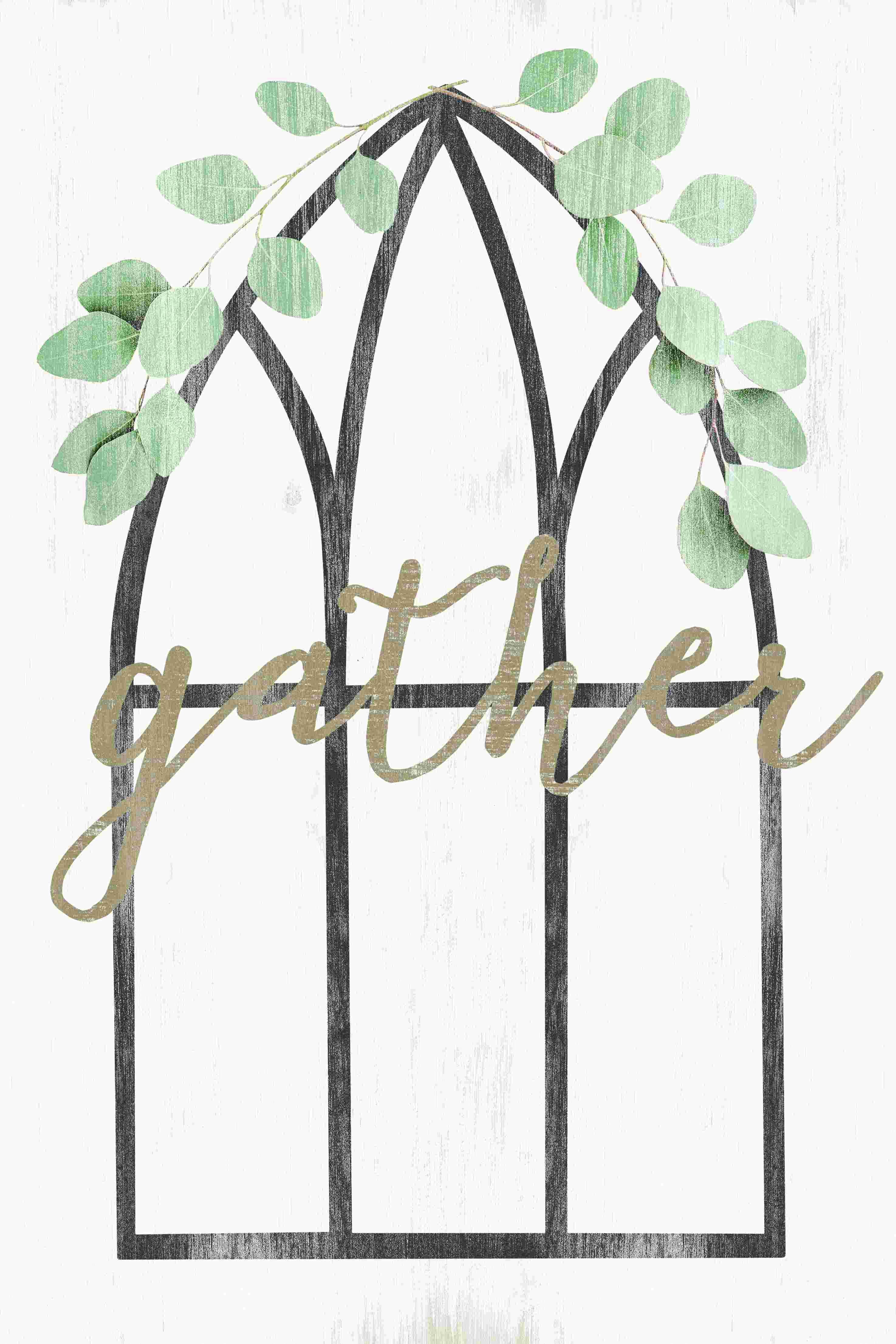 Trinx Gather Farm Arch - Wrapped Canvas Painting | Wayfair