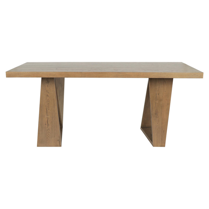 Classic Home Arleth 82" Reclaimed Oak Counter Height Gathering Table ...