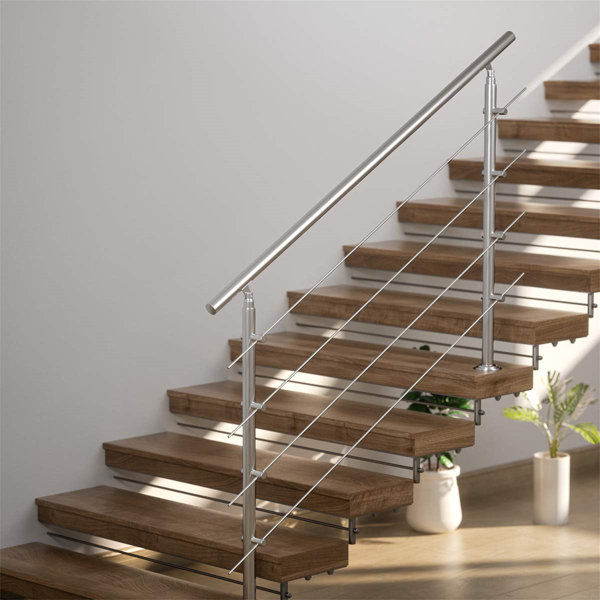 Symple Stuff 160 Cm Stainless Steel Handrail Bannisters | With 4 Cross ...