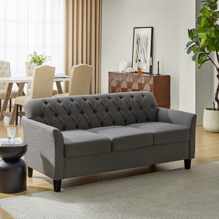 Winston Porter Ormar Transitional 72.5"Wide Sofa with Removable Seat ...