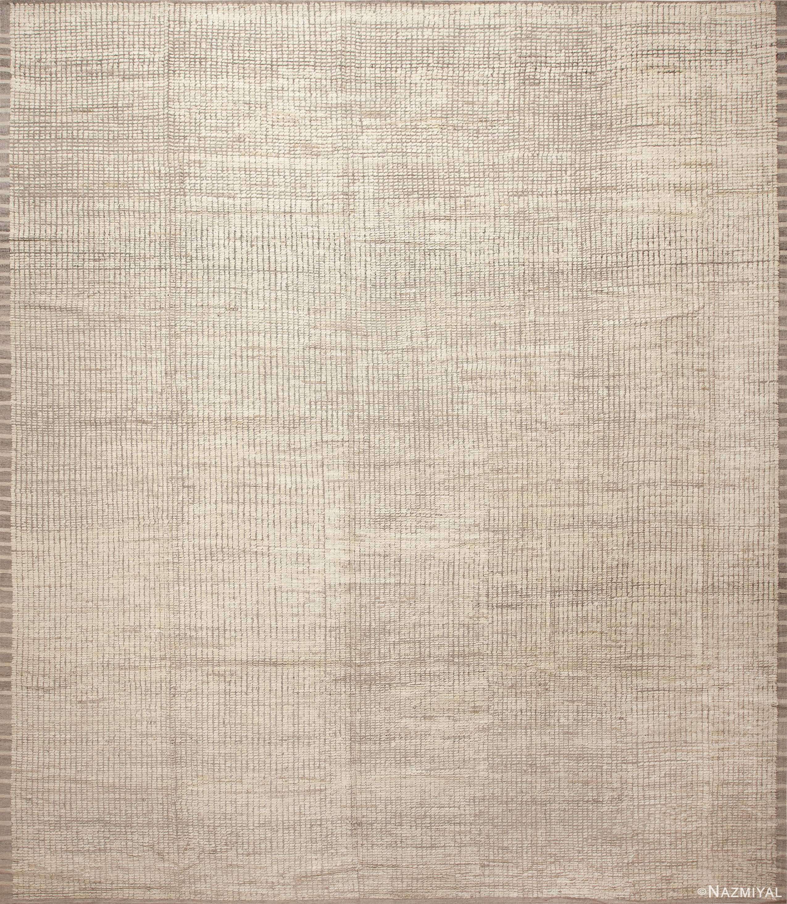 Nazmiyal Collection One-of-a-Kind Large Neutral Minimalist Cream/Gray ...