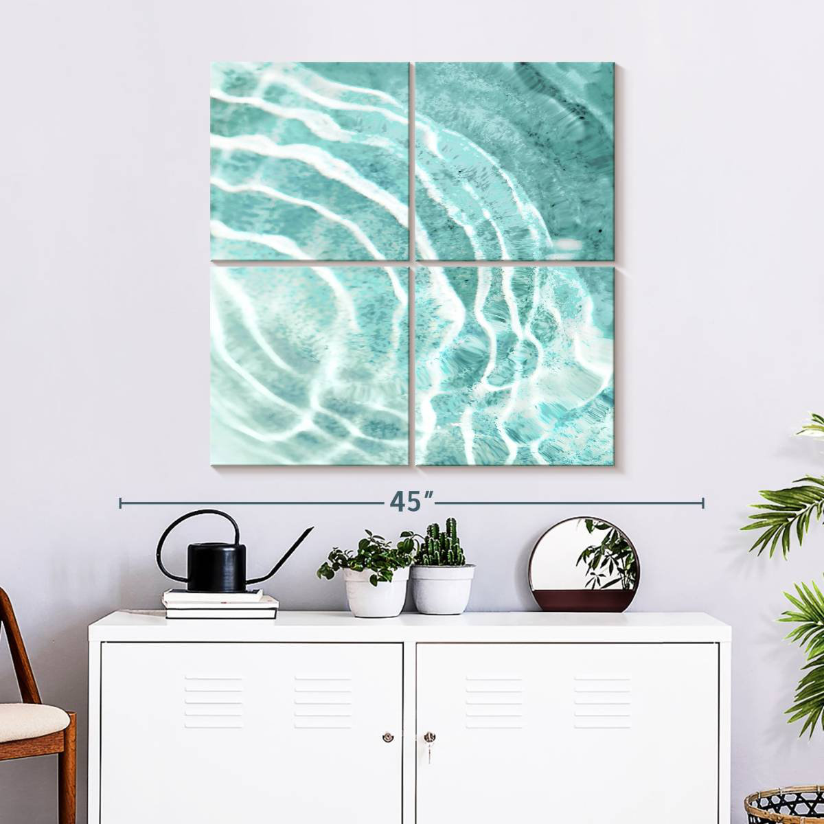 Beachcrest Home™ Gillard Aqua Ripple Reflection II | Wayfair