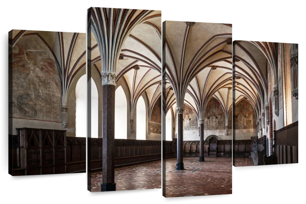 Ebern Designs Lilie Malbork Castle Columns | Wayfair