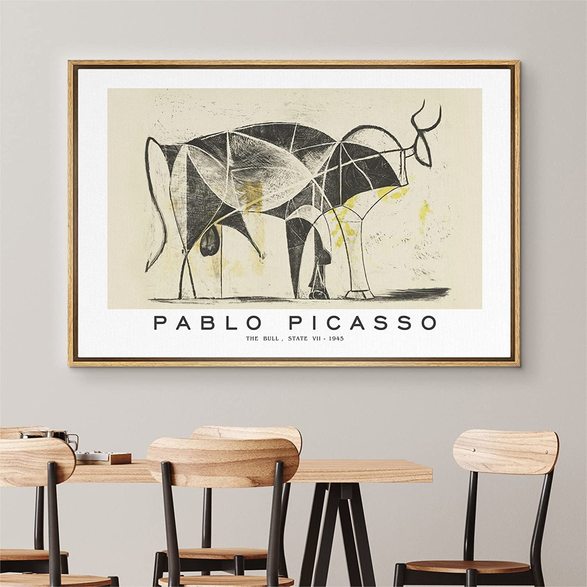 IDEA4WALL Classical Artwork Canvas Print Wall Art The Bull, State VII ...