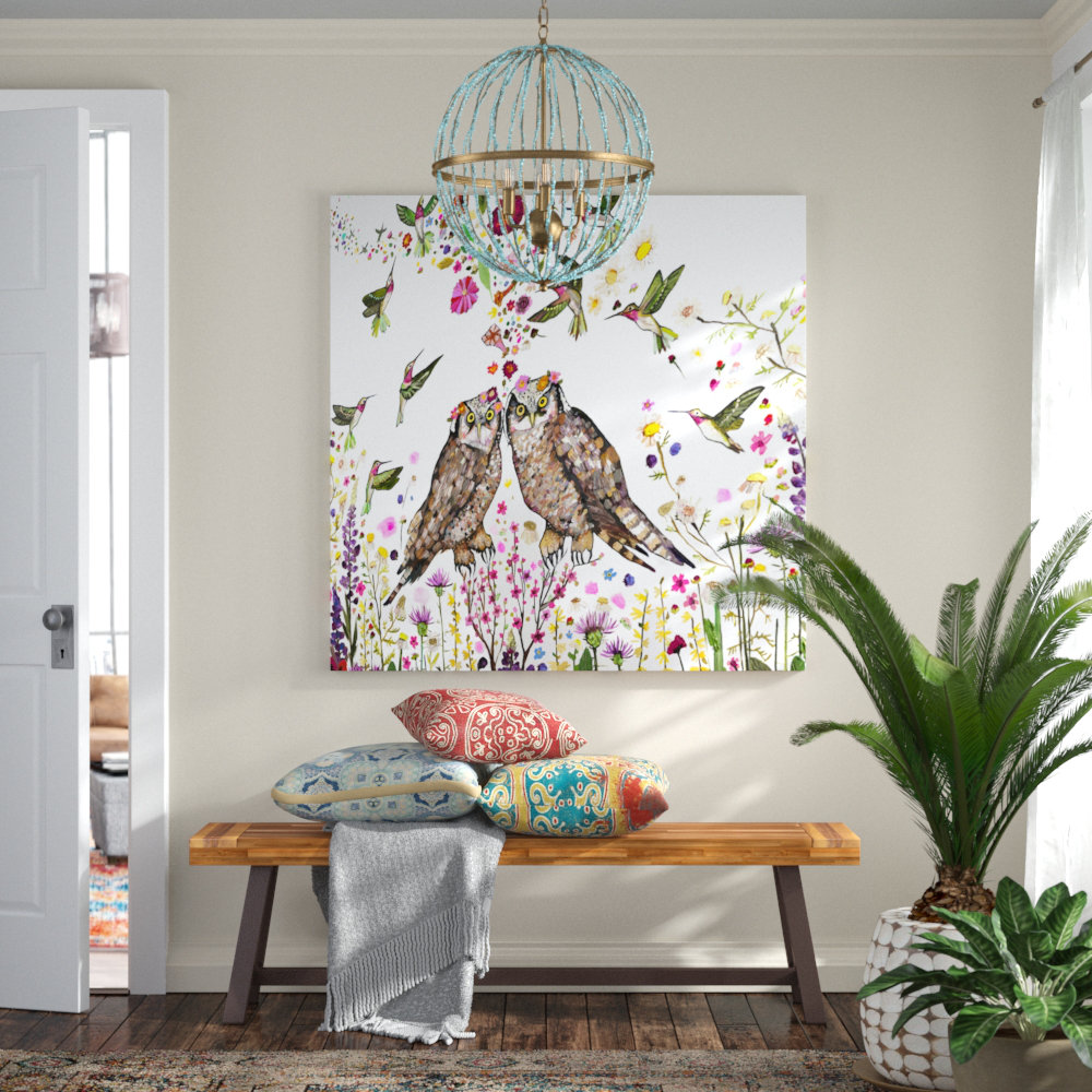 Bungalow Rose 'Ruby Throated Hummingbird Watch' Acrylic Painting Print ...