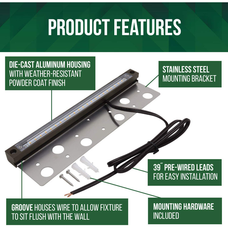 GKOplus Aluminum Low Voltage Integrated LED Metal Step Light | Wayfair