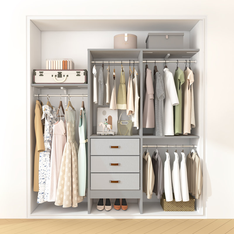 Rebrilliant Rheata 19'' - 59'' W Closet System - Wayfair Canada