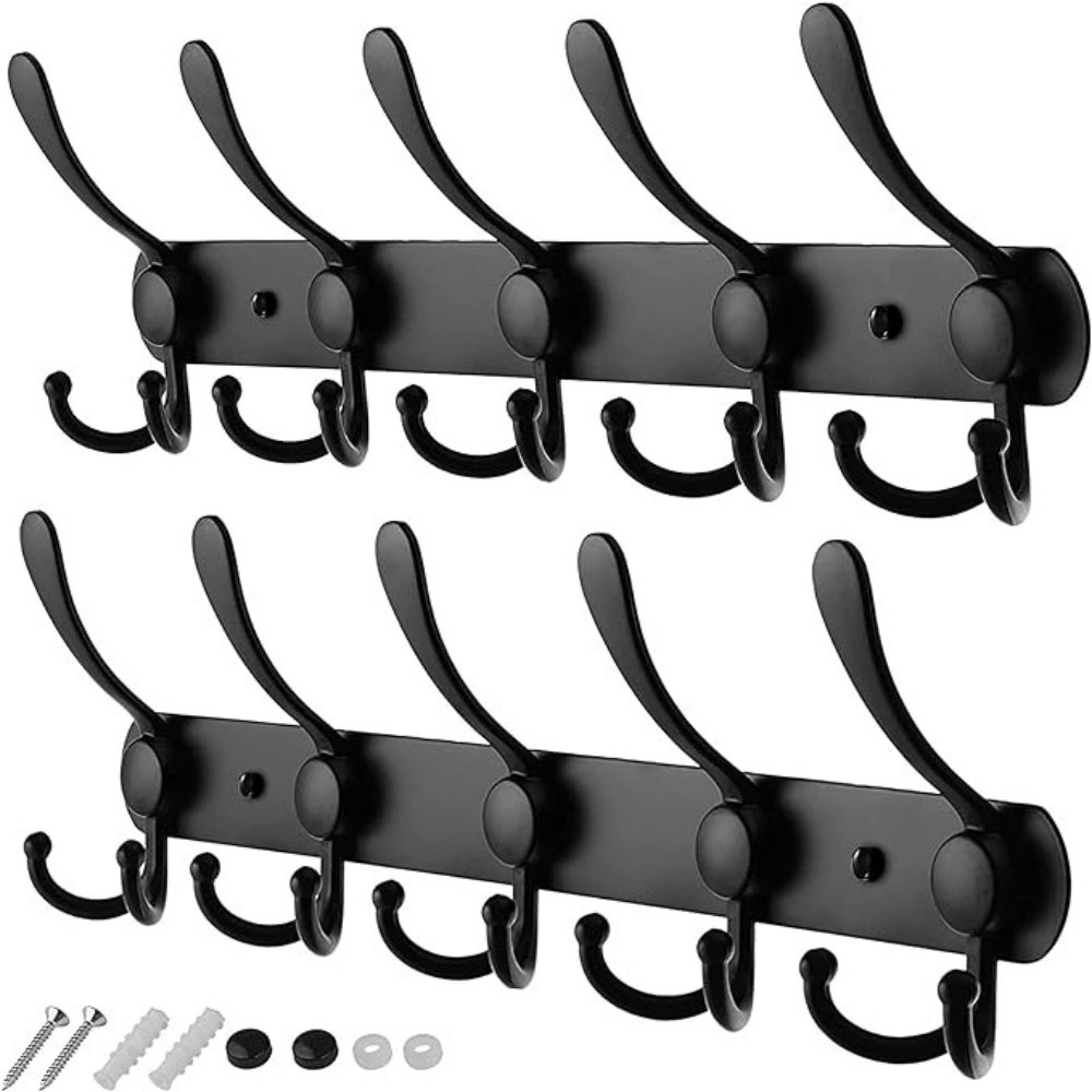 Rebrilliant Olliyah 10 - Hook Coat Rack | Wayfair