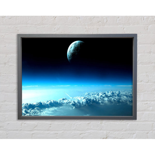 Ebern Designs Mustang Red Side Profile - Einzelner Bilderrahmen ...