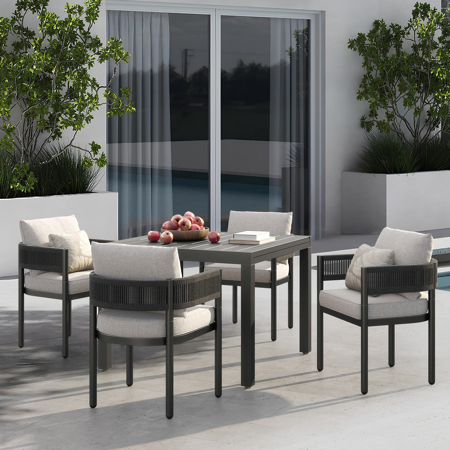 Ebern Designs Alexandria 5-Piece Dinning Set & Reviews | Wayfair