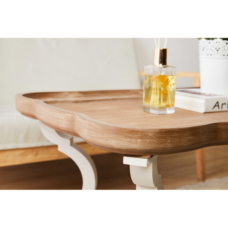 Ophelia & Co. Plaisance Rustic Farmhouse Cottage Core Coffee Table ...