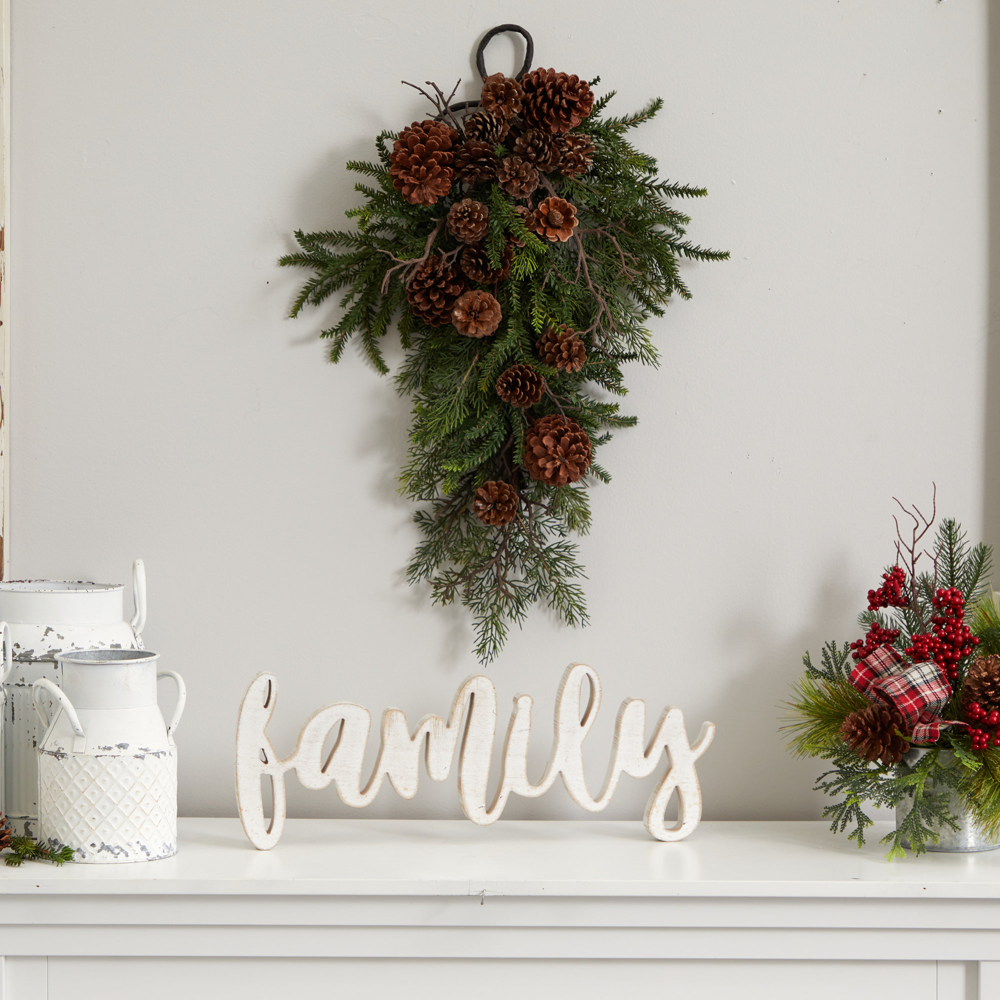 Primrue 26" Faux Pine Swag & Reviews | Wayfair