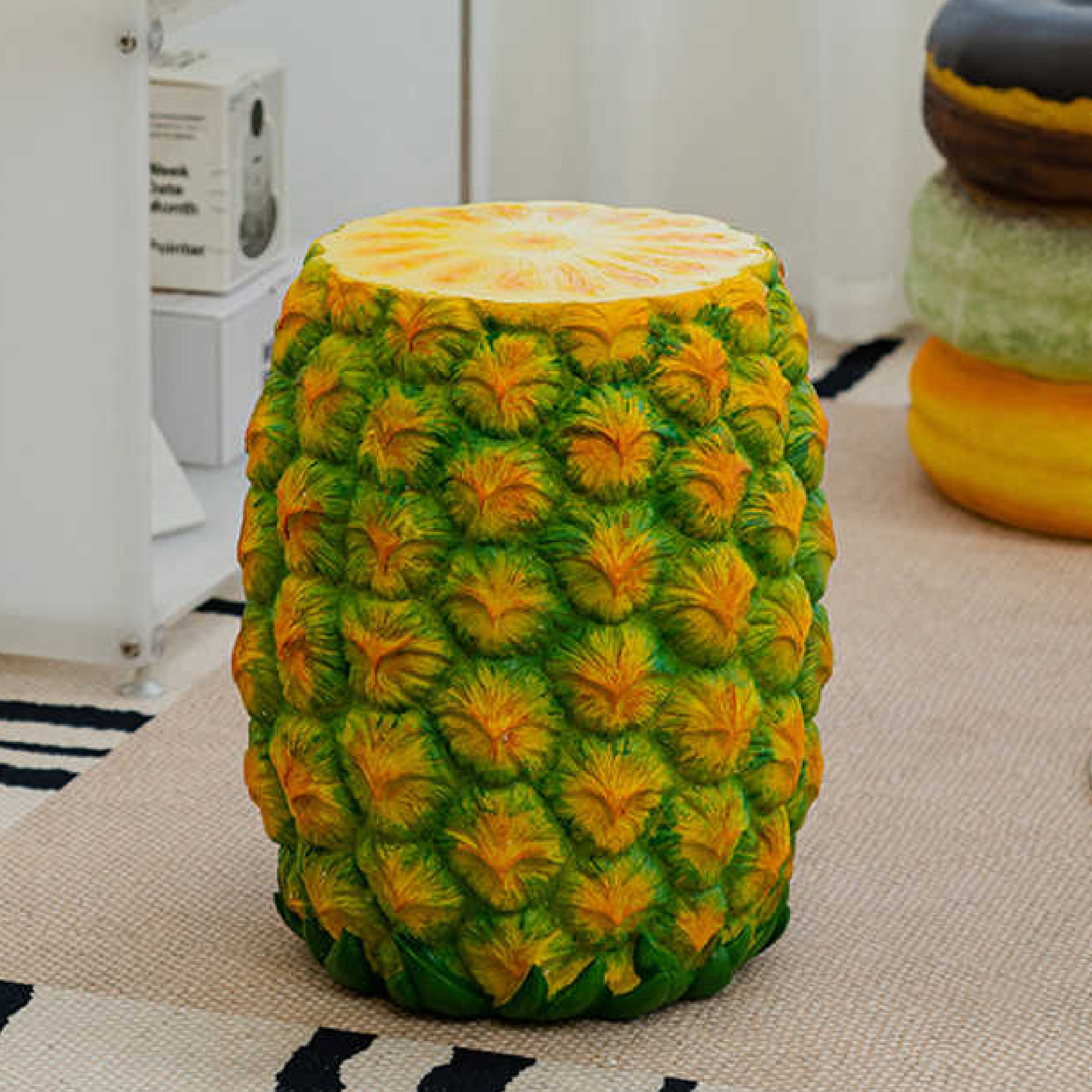 Trinx Pineapple Modern Resin Accent Stool - Wayfair Canada