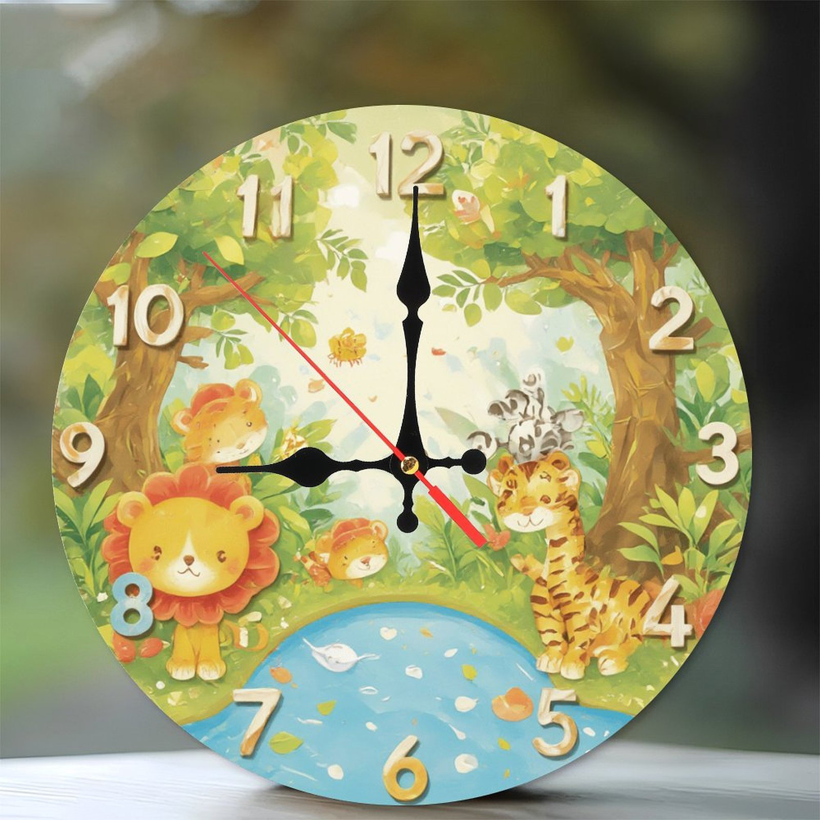 Dakota Fields Jungle Animal Clock Numbers | Wayfair