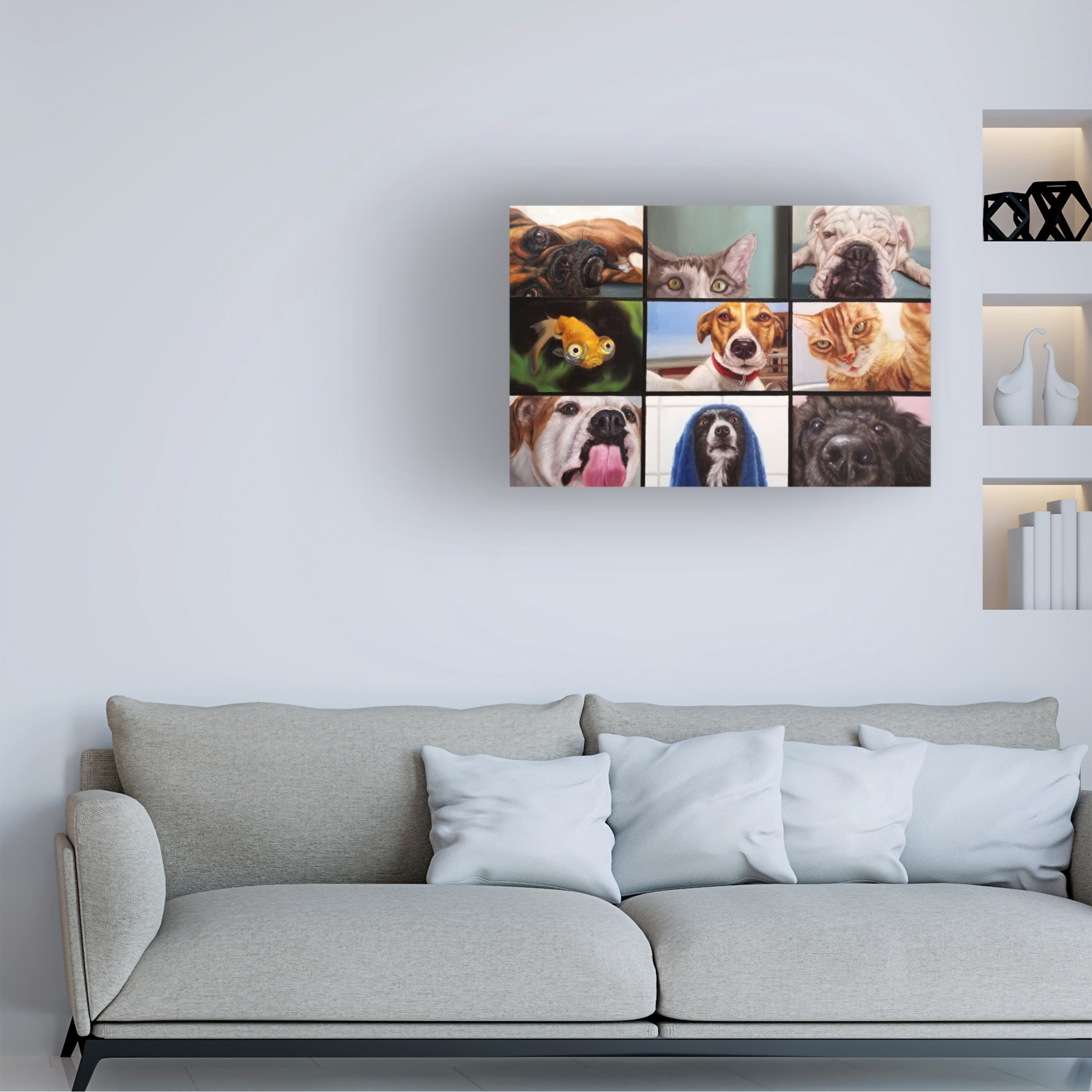Ebern Designs Lucia Heffernan 'Animal Zoom' Canvas Art - Wayfair Canada