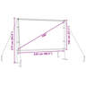 Vidaxl Projection Screen With Stands 108 Inch 16:9 | Wayfair