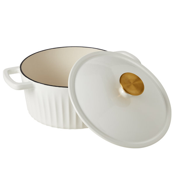 Smith and Clark Smith & Clark 3-Quart Enameled Cast Iron Dutch Oven ...