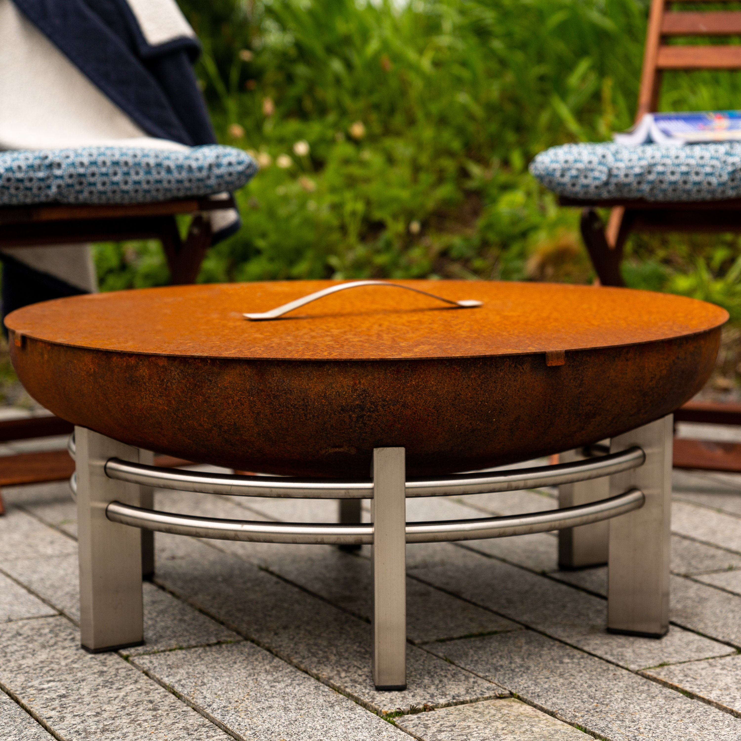 Ebern Designs Relic Stainless Steel Wood Burning Fire Pit & Reviews ...