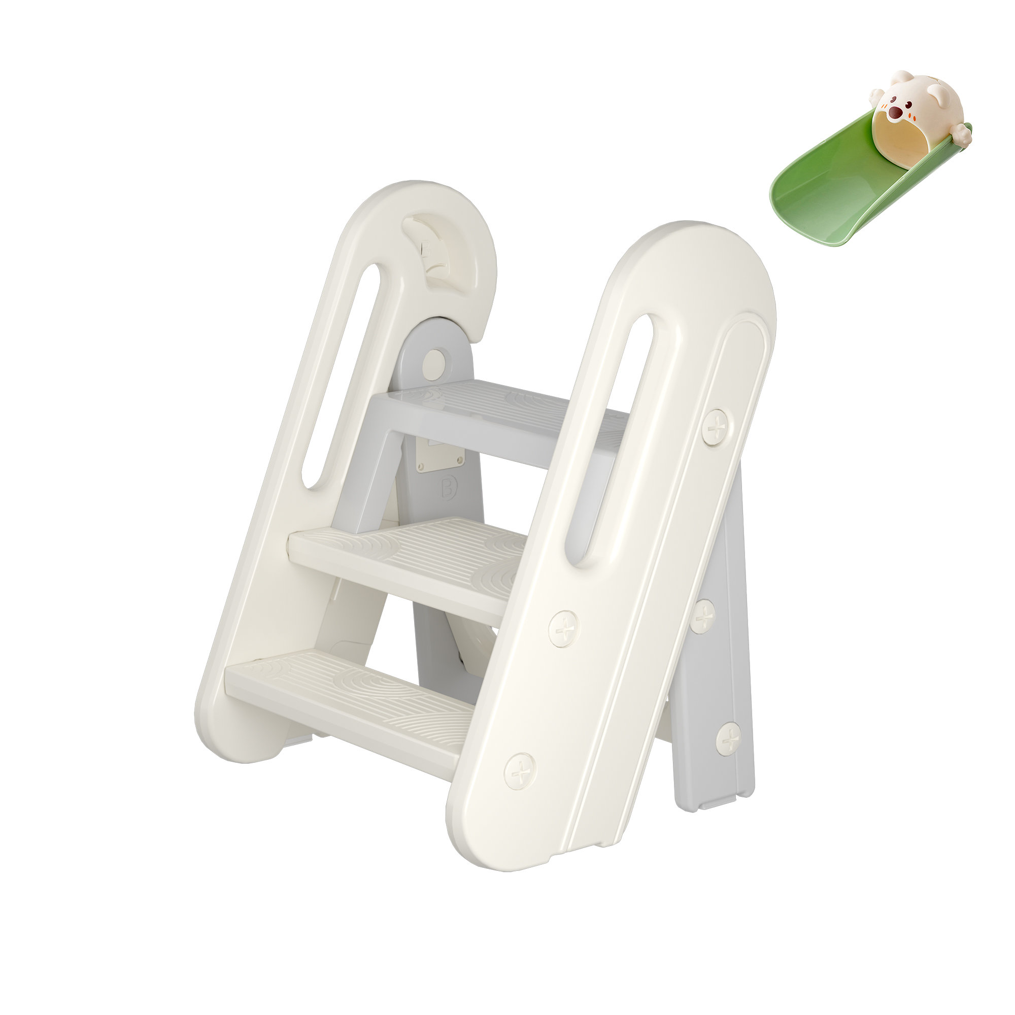Isabelle & Max™ Foldable Kids Step Stool, 2-Step & 3-Step Adjustable ...