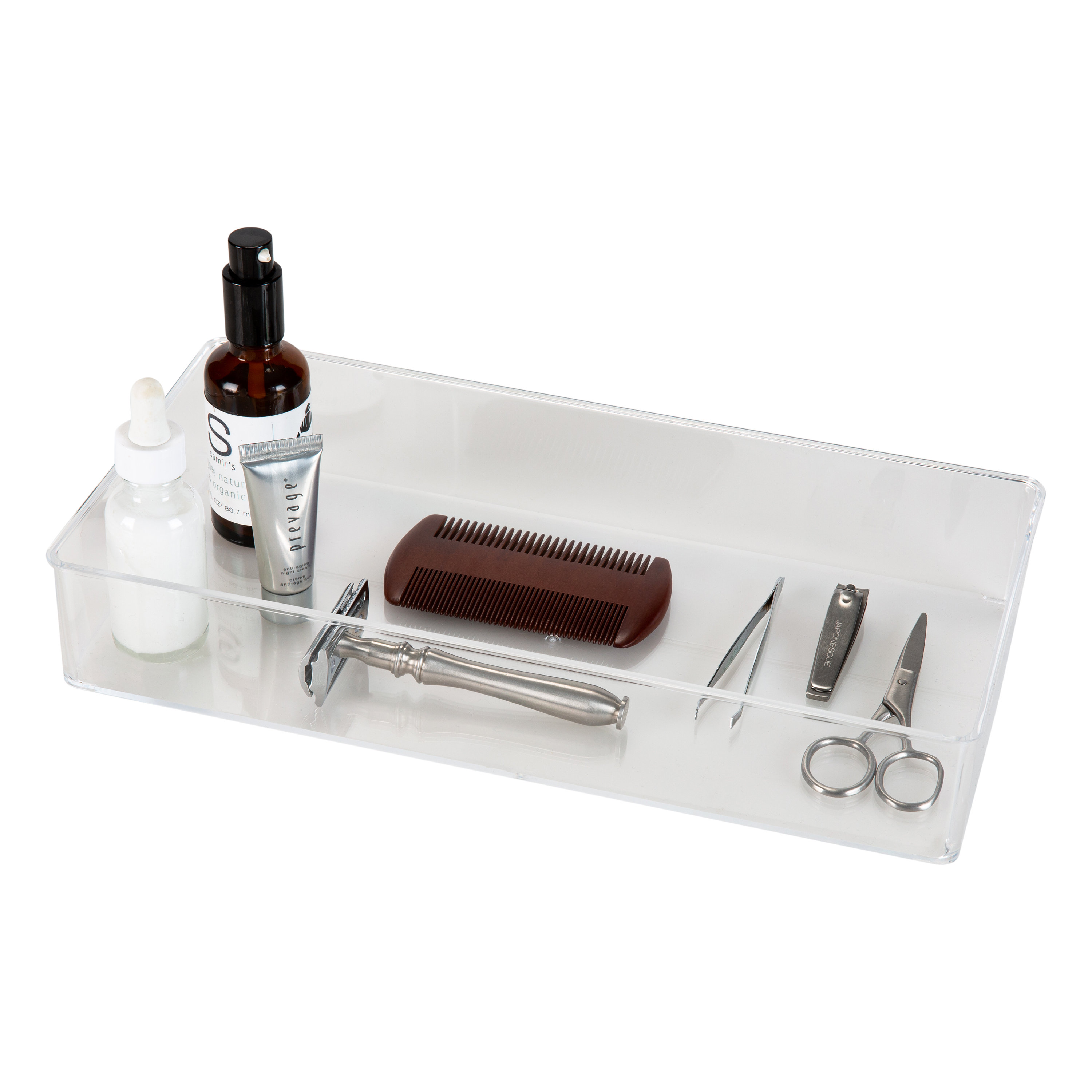 Simplify Medium Rectangular Drawer Organizer In Clear | Wayfair