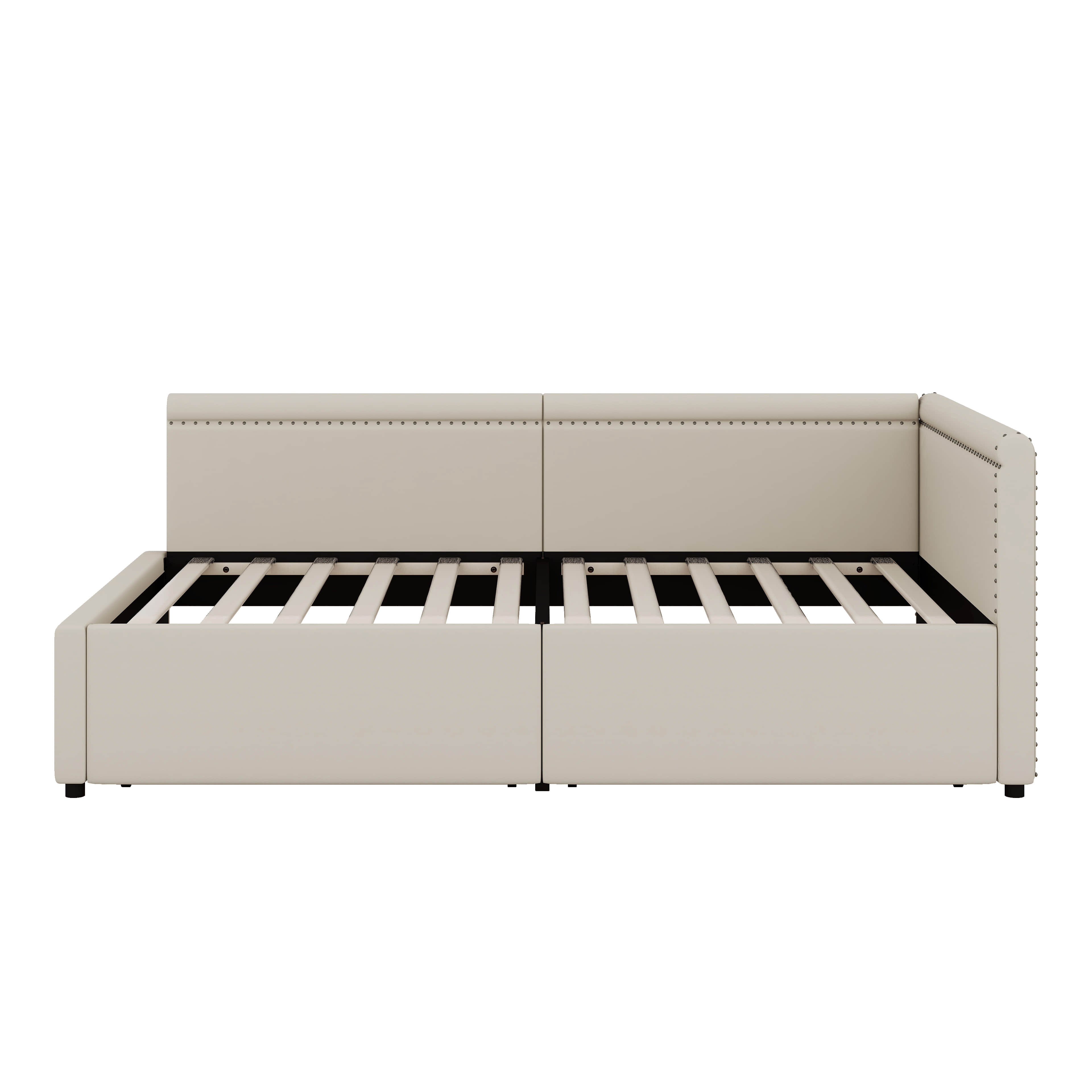 Latitude Run® Twin Size Upholstered Daybed With Storage Drawers, Modern ...