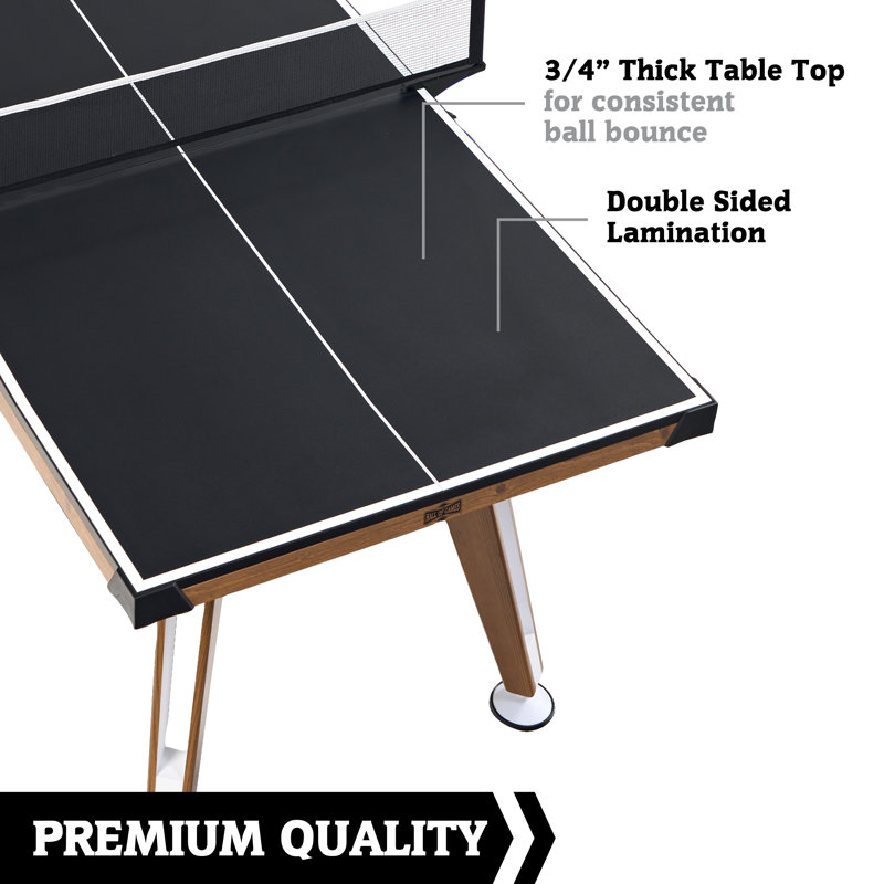 Hall Of Games Modern Midcentury Table Tennis Table With Easy Clamp ...