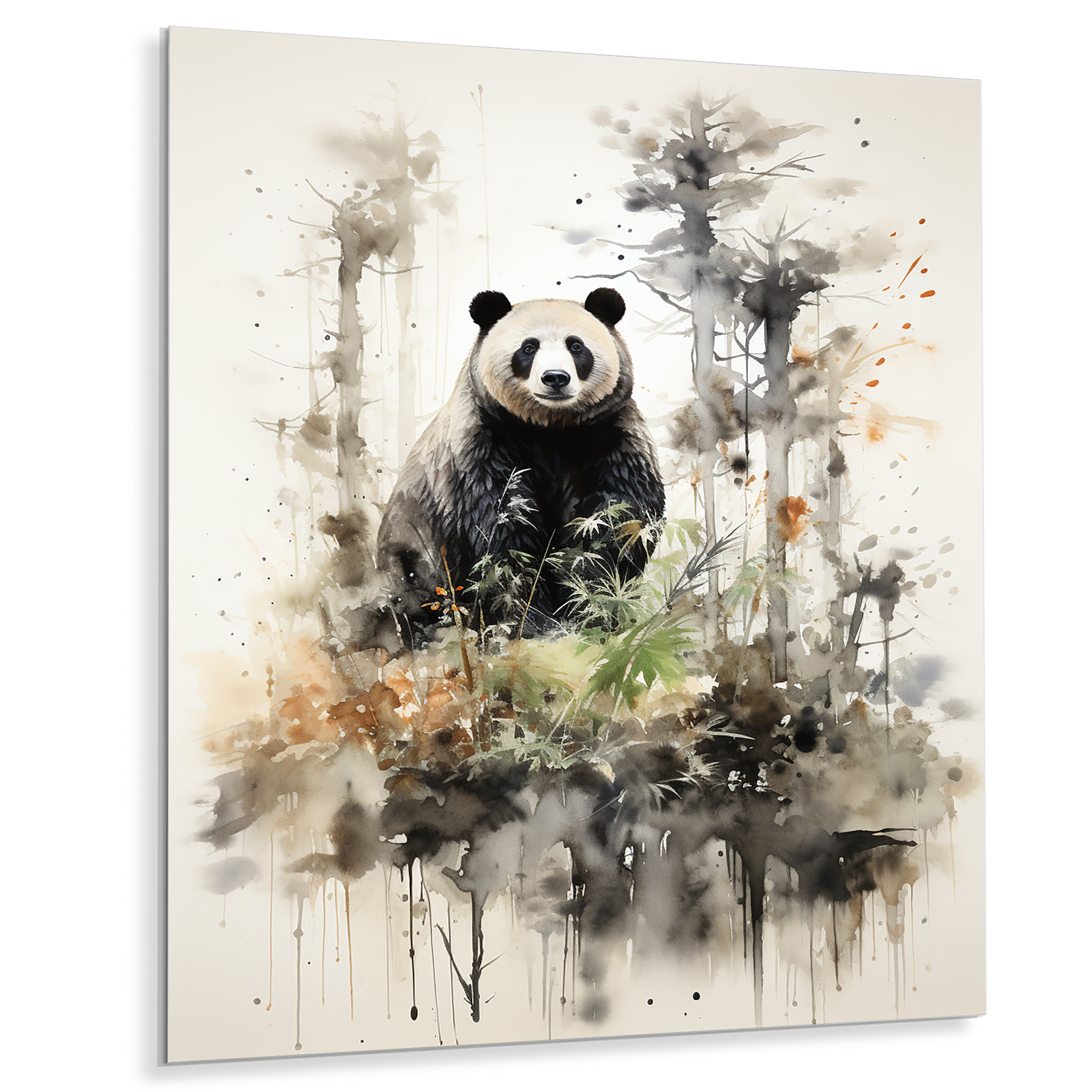 Mercer41 Asian Art Bear Sumi I - Asian Metal Wall Art - Wayfair Canada