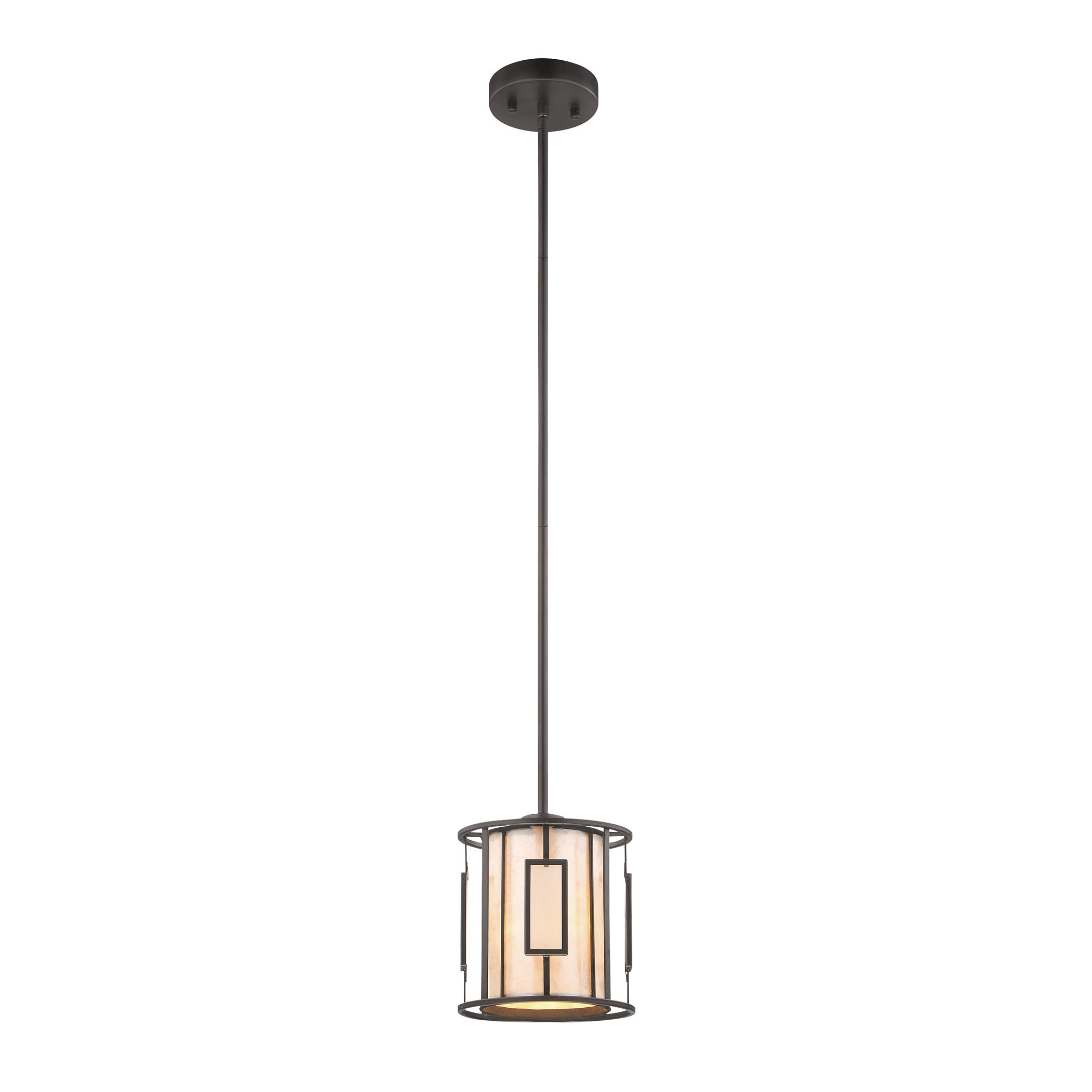 Winston Porter Alonzia 1 - Light Single Cylinder Pendant | Wayfair