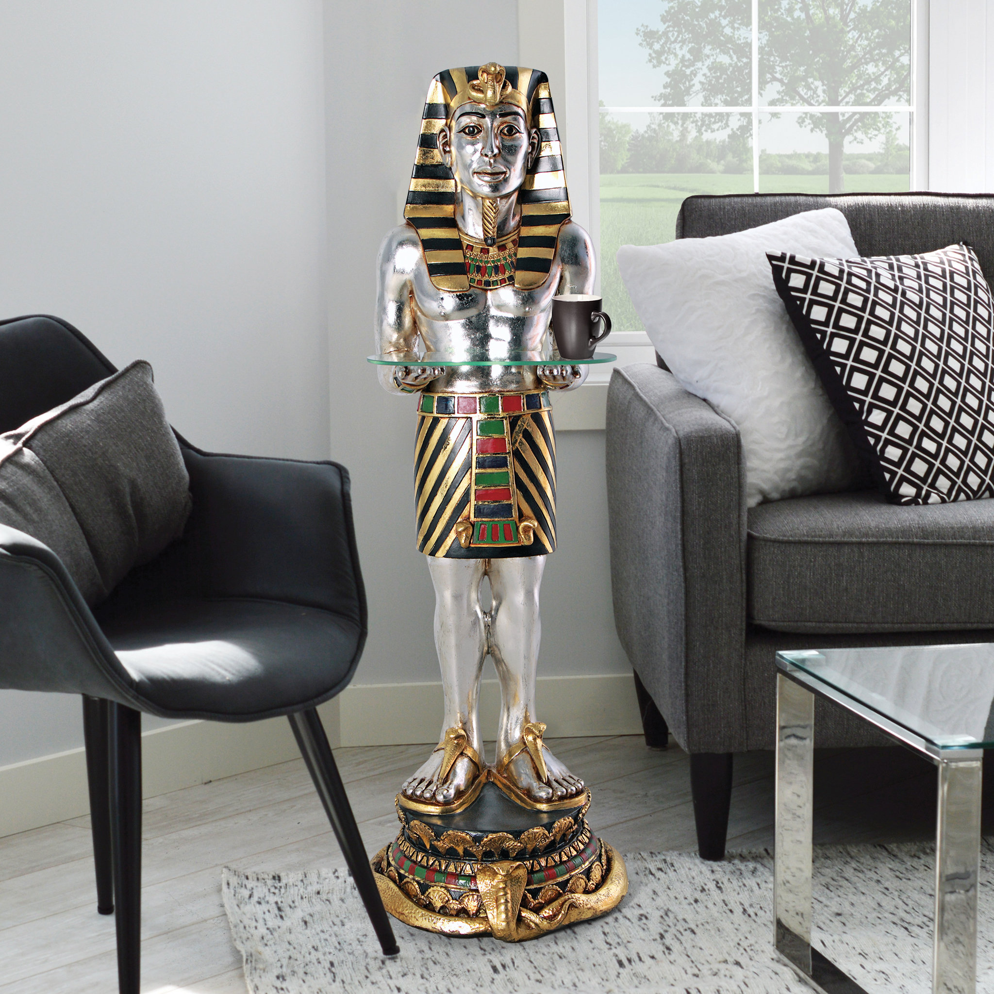 Design Toscano Egyptian Pharaoh's Faithful Butler Statue & Reviews ...