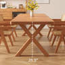 Brishher Modern simple solid wood rectangular table set | Wayfair