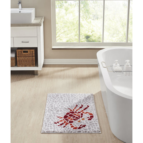 Animal Print Bath Rugs & Mats You'll Love | Wayfair