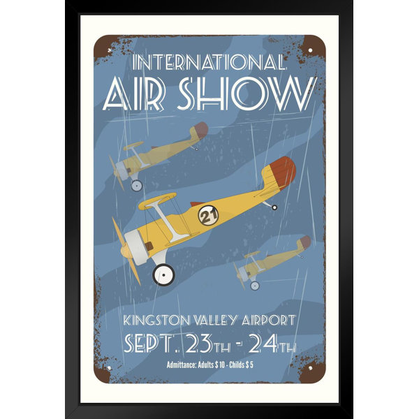 Corrigan Studio® Retro Air Show Cool Wall Decor Art Print Poster With ...