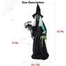 The Holiday Aisle® The Farm Animatronic Scary Witch Door Greeter with ...