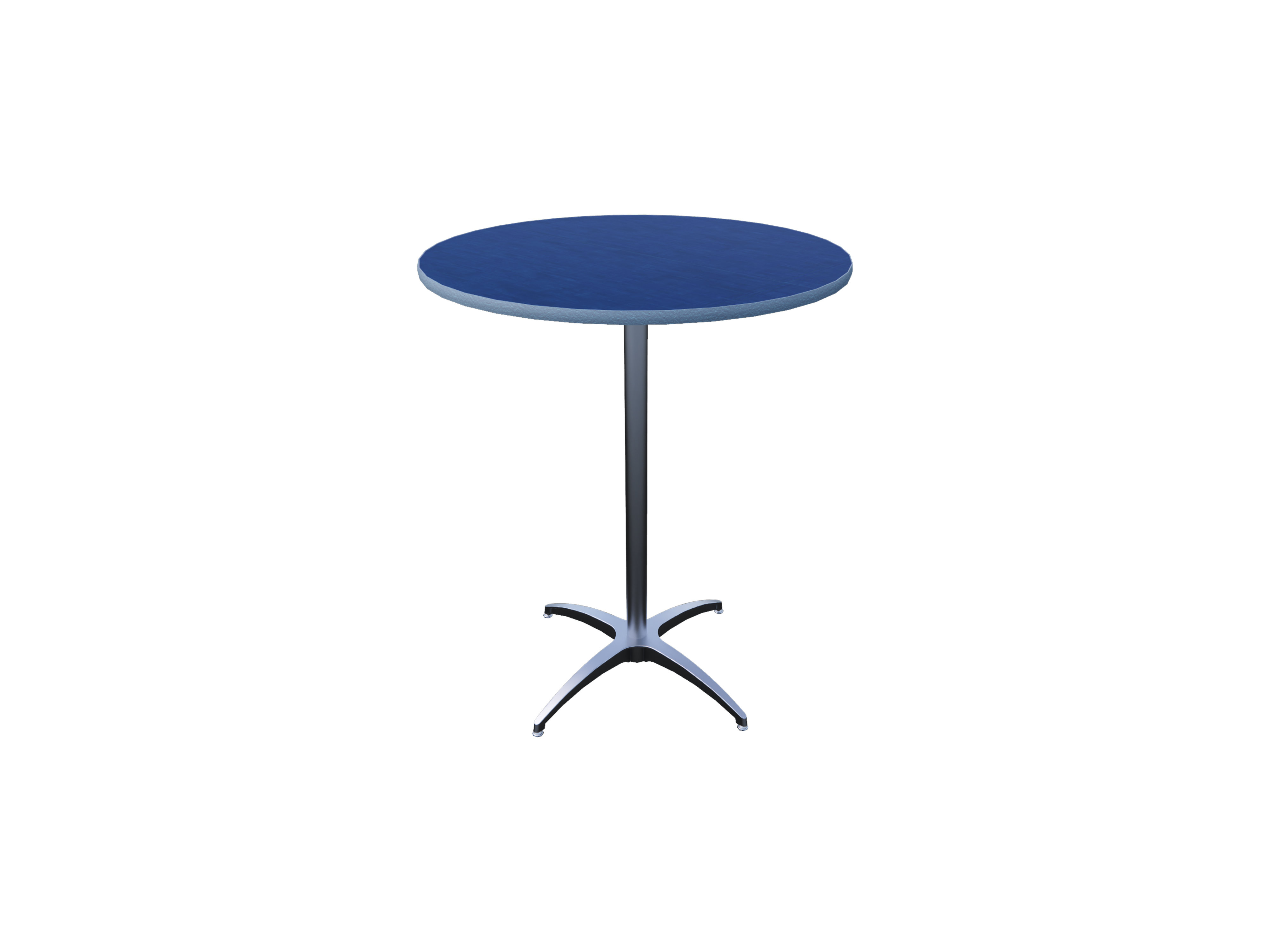 AmTab Manufacturing Corporation Social Table - Aluminum Base - Round ...